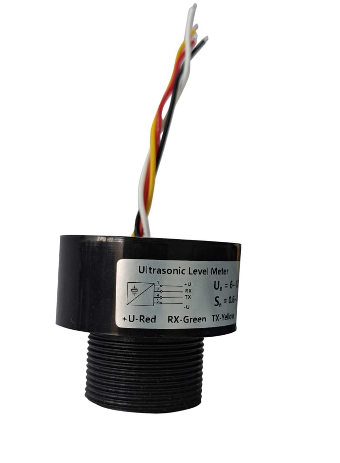 RS PRO | RS PRO Ultrasonic Level Sensor, 0→5V Output, Threaded, PVDF ...