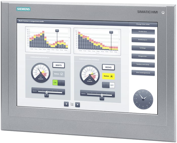 6AV21240QC130AX0 Siemens | Siemens SIMATIC Series Touch-Screen HMI ...