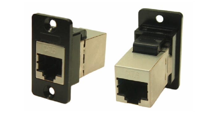 RS PRO | RS PRO Single-Port RJ45 Female Feedthrough Ethernet Connector ...