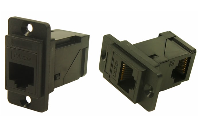 RS PRO | RS PRO Single-Port RJ45 Female Feedthrough Ethernet Connector ...