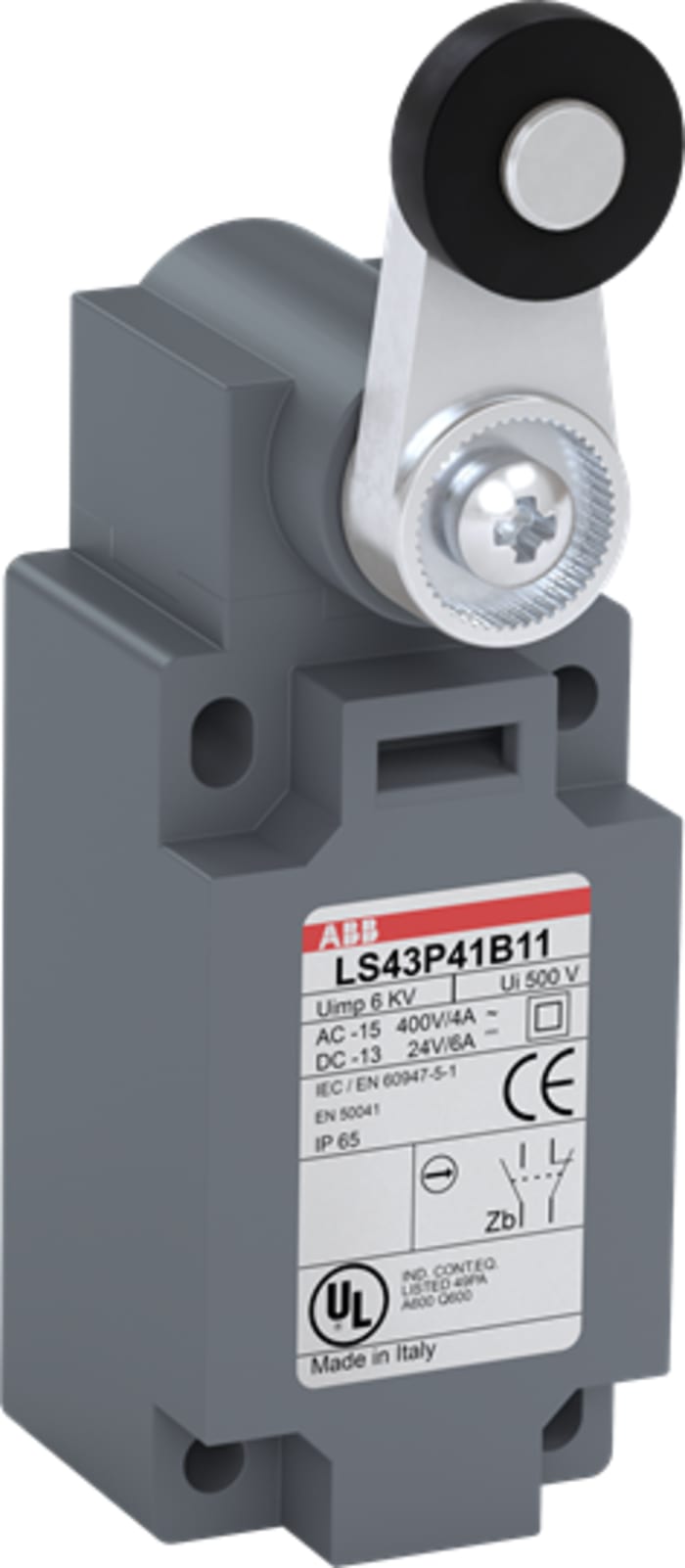 1SBV010741R1211 ABB | ABB Roller Lever Limit Switch, 1NO/1NC, IP65 ...