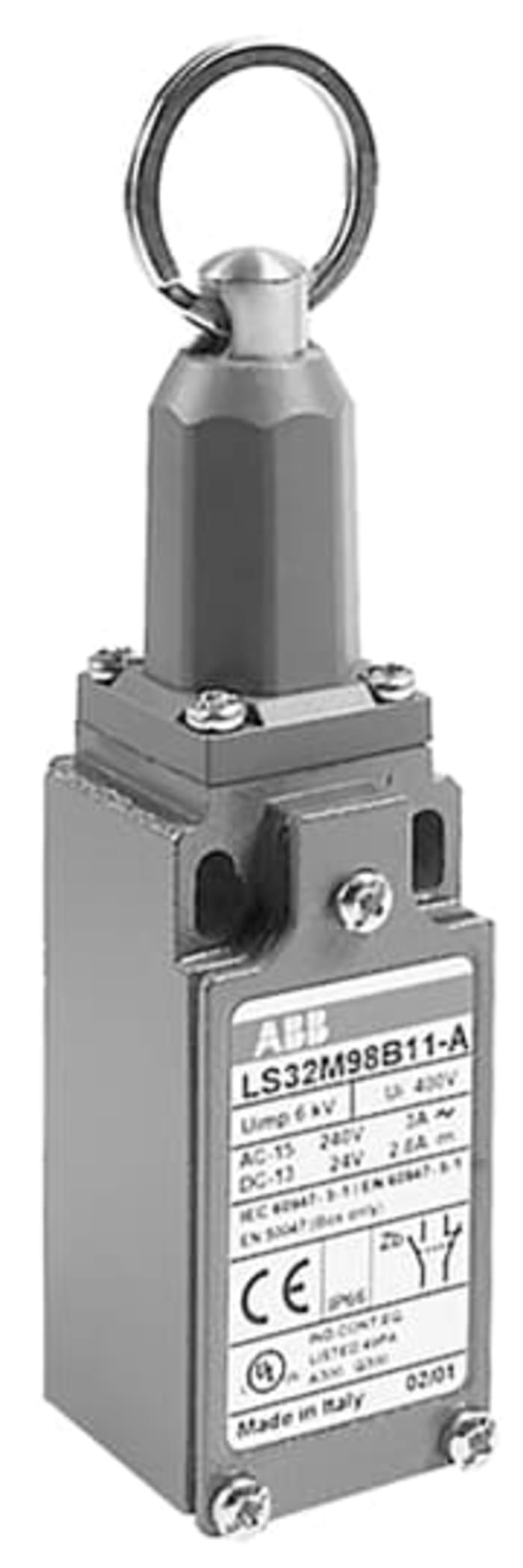 1SBV013898R1211 ABB | ABB Roller Lever Limit Switch, 1NO/1NC, IP66 ...