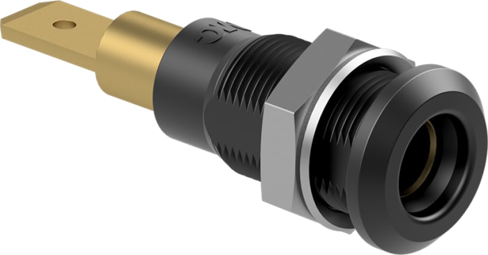 64.3040-21 Staubli | Staubli Black Female Test Socket, 4 mm Connector ...