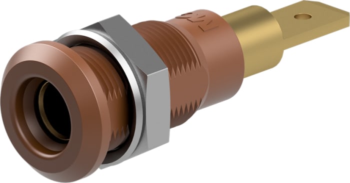 64.3040-27 Staubli | Staubli Brown Female Test Socket, 4 mm Connector ...