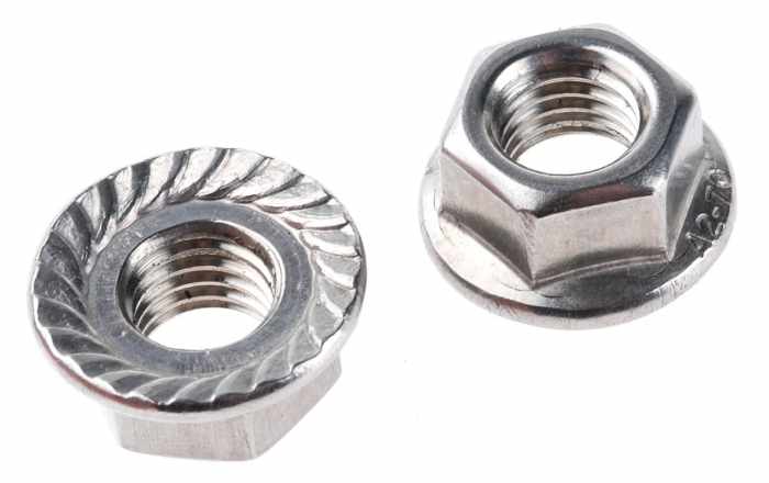 RS PRO | Tuerca hexagonal con reborde M10 RS PRO de acero inoxidable A2 ...