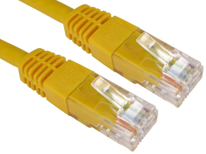 RS PRO | RS PRO, 7m Cat6, Yellow RJ45 to Male RJ45 Male, UTP Unshielded ...