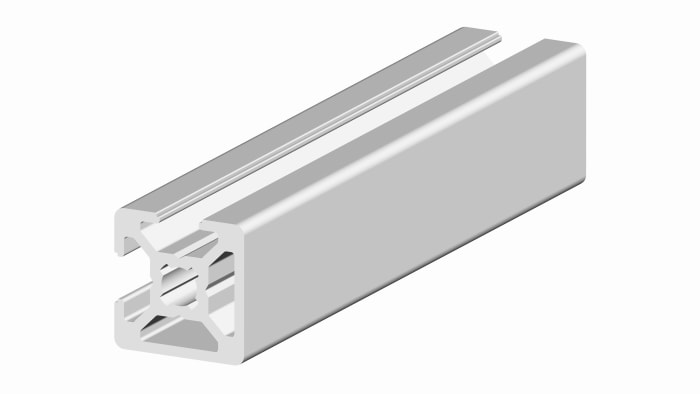 RS PRO | Perfil de Aluminio, Anodizado Plateado, perfil de 20 x 20 mm x ...
