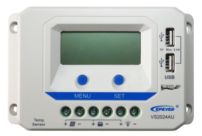 VS2024AU Seeit | Seeit 12V 20A solar charge controller | 265-1129 | RS