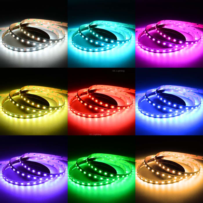 RS PRO | RS PRO 24V dc RGB LED Strip Light, 4000K Colour Temp, 5m ...