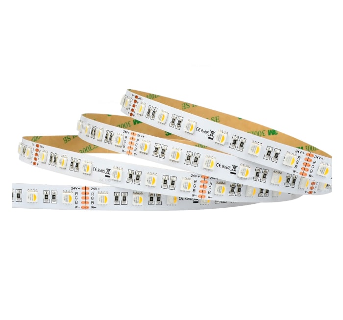 RS PRO | RS PRO 12V dc RGB LED Strip Light, 4000K Colour Temp, 5m ...