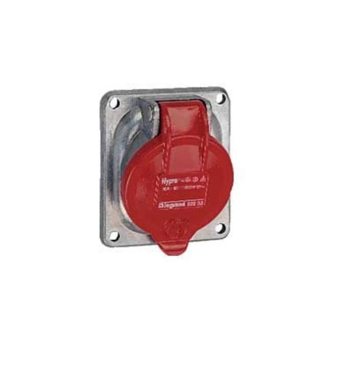 0 522 34 Legrand | Legrand, Hypra IP44 Red Surface Mount 3P + N + E ...