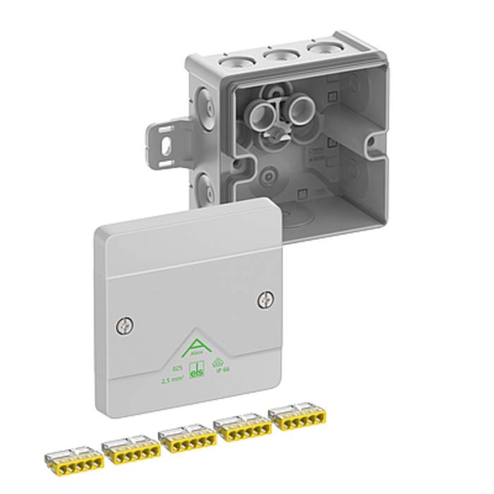 80242101 Spelsberg | Spelsberg Grey Polystyrene Junction Box, IP66, 87 ...
