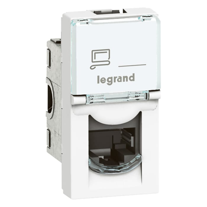 0 765 73 Legrand | Legrand Mosaic Series RJ45 Socket, Flush Mount ...