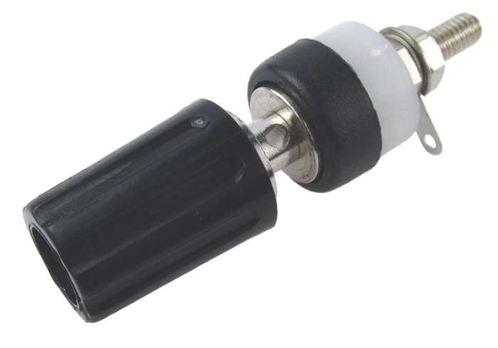 RS PRO | RS PRO 4mm Black Terminal Post, 60V dc, 15A, 4BA Thread | 266 ...