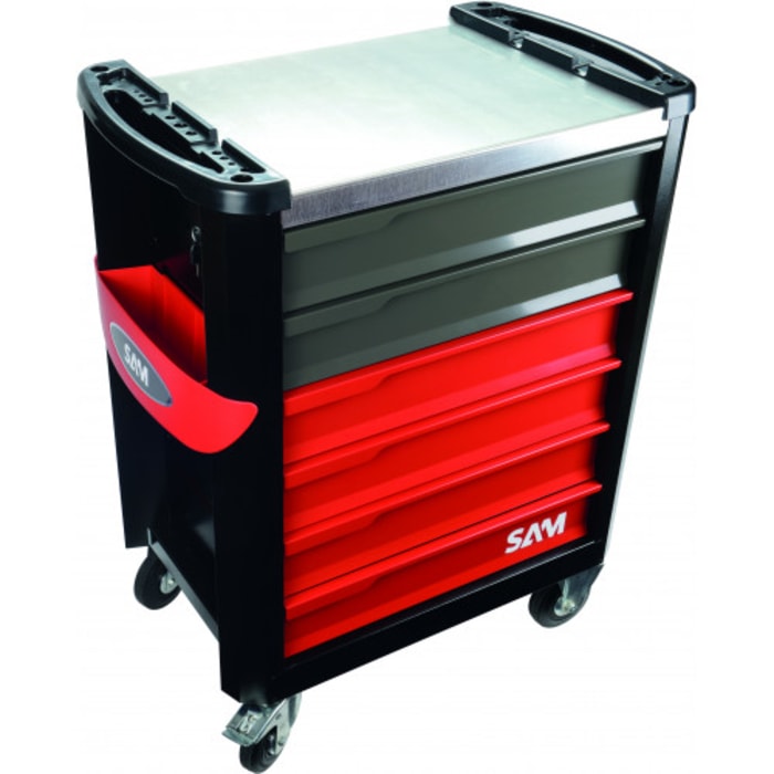 CPP-200SV SAM | SAM 6 Drawer ABS Wheeled Tool Trolley | 266-6964 | RS