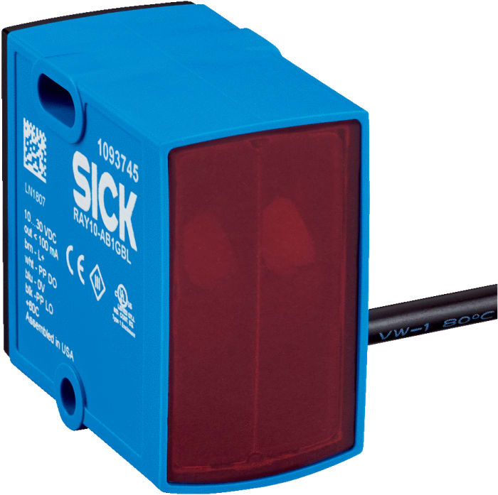 RAY10-AB4EBL SICK | SICK Retroreflective Photoelectric Sensor ...