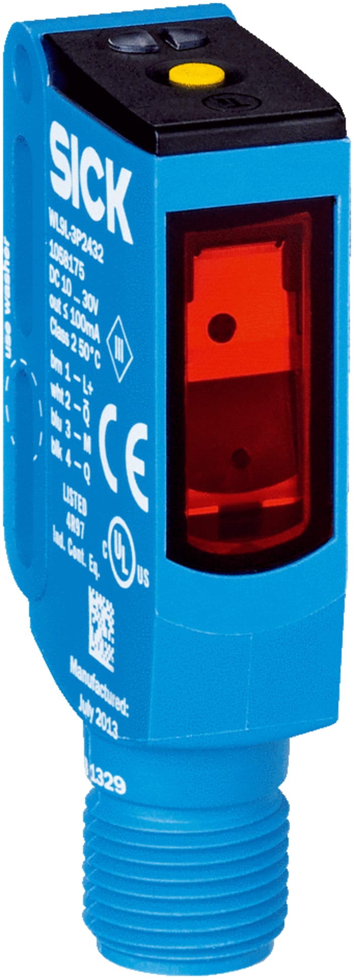 WL9LC-3P3432A00 SICK | SICK Retroreflective Photoelectric Sensor, Block ...