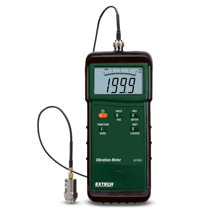 407860 Extech | Extech Vibration Meter - Acceleration, Displacement ...