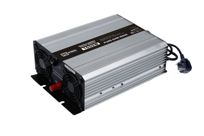 RS PRO | RS PRO Pure Sine Wave 1000W Fixed Installation DC-AC Power Inverter, 24V dc Input, 230V ...