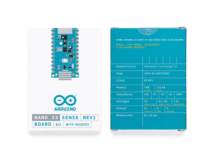 ABX00070 Arduino | Arduino Nano BLE Sense Rev2 | 268-6961 | RS Components ABX00070 Arduino | Arduino Nano BLE Sense Rev2 | 268-6961 | RS Components