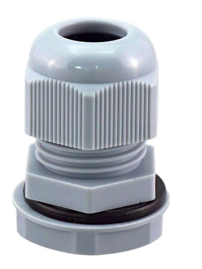 RS PRO | RS PRO Grey Nylon Cable Gland, PG9 Thread, 4mm min., 8mm max ...