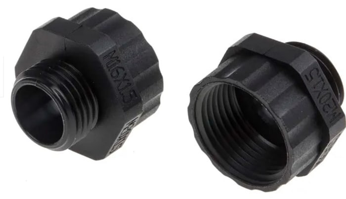 RS PRO | RS PRO Cable Gland Adaptor, M16 Exterior Thread, M20 Interior ...