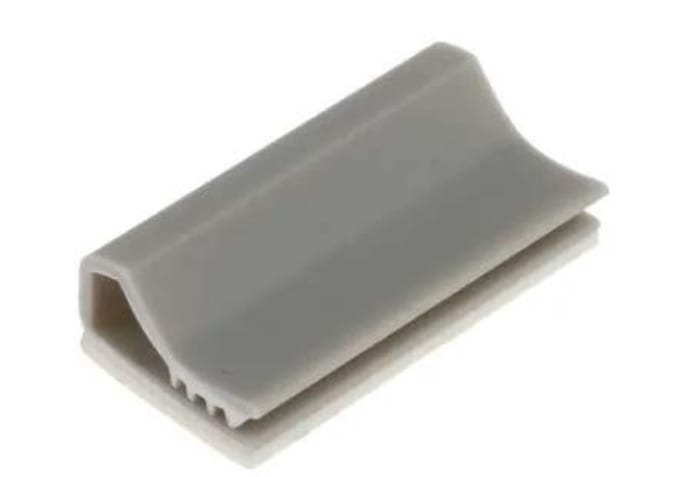 RS PRO | RS PRO Grey PVC Flat Cable Clamp, 9mm Max. Bundle | 269-1884 | RS
