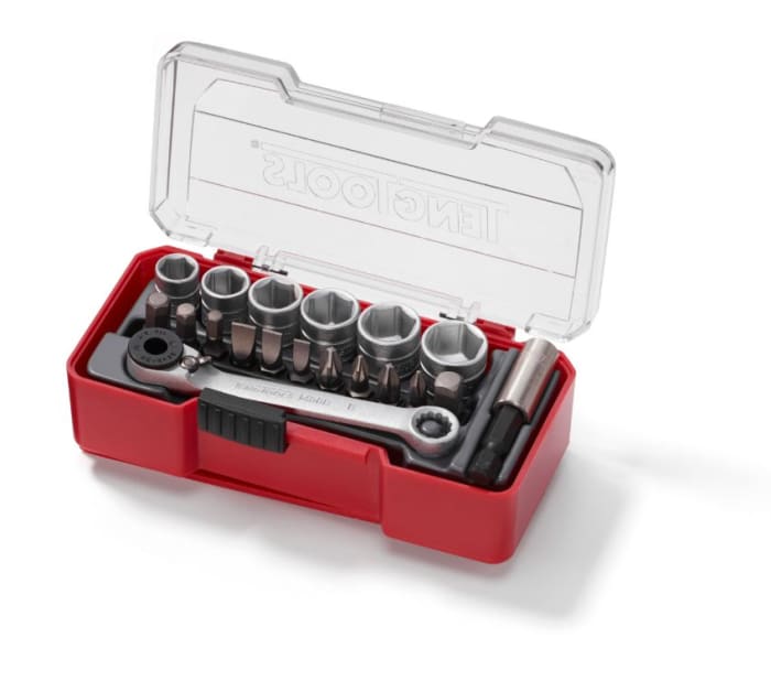 TJ1419 Teng Tools | Teng Tools 19-Piece Metric 1/4 in Standard Socket ...