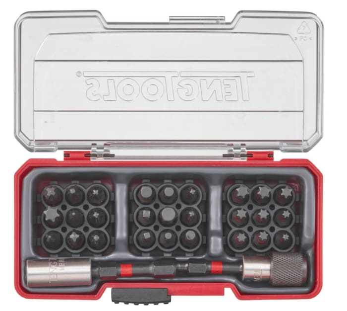 TJ1430 Teng Tools | Teng Tools Impact Bit Set With Belt Clip Mixed 29 ...