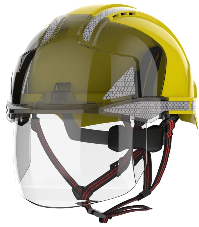 AMH270-409-H00 JSP | JSP Yellow Safety Helmet Chin Strap Included ...