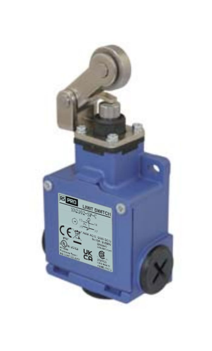 RS PRO | RS PRO Roller Lever Limit Switch, 1NC/1NO, IP67, SPDT, Die ...
