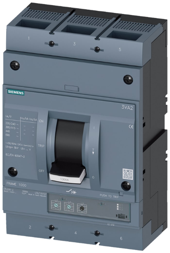 3VA2563-7HL32-0AA0 Siemens | Siemens, SENTRON MCCB 3P 63A, Breaking ... 3VA2563-7HL32-0AA0 Siemens | Siemens, SENTRON MCCB 3P 63A, Breaking ...