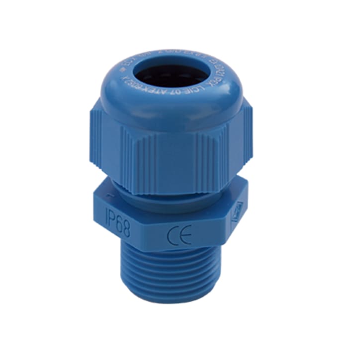 F7422050E SIB | SIB SIB-TEC Series Blue Polyamide Cable Gland, M20 ...