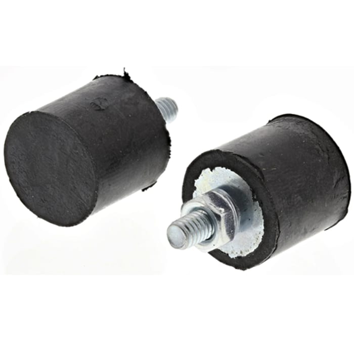 P5050VE25W-TOE FIBET | FIBET Cylindrical M10 Anti Vibration Mount, Male ...
