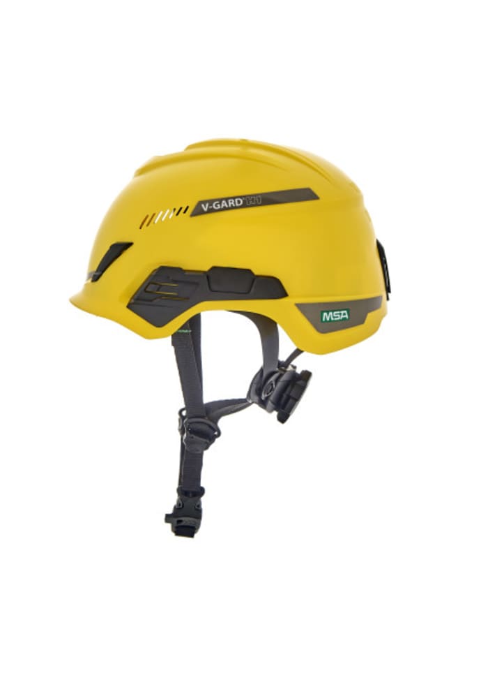 10194787 MSA Safety | MSA Safety V-Gard H1 Black, Yellow Safety Helmet ...