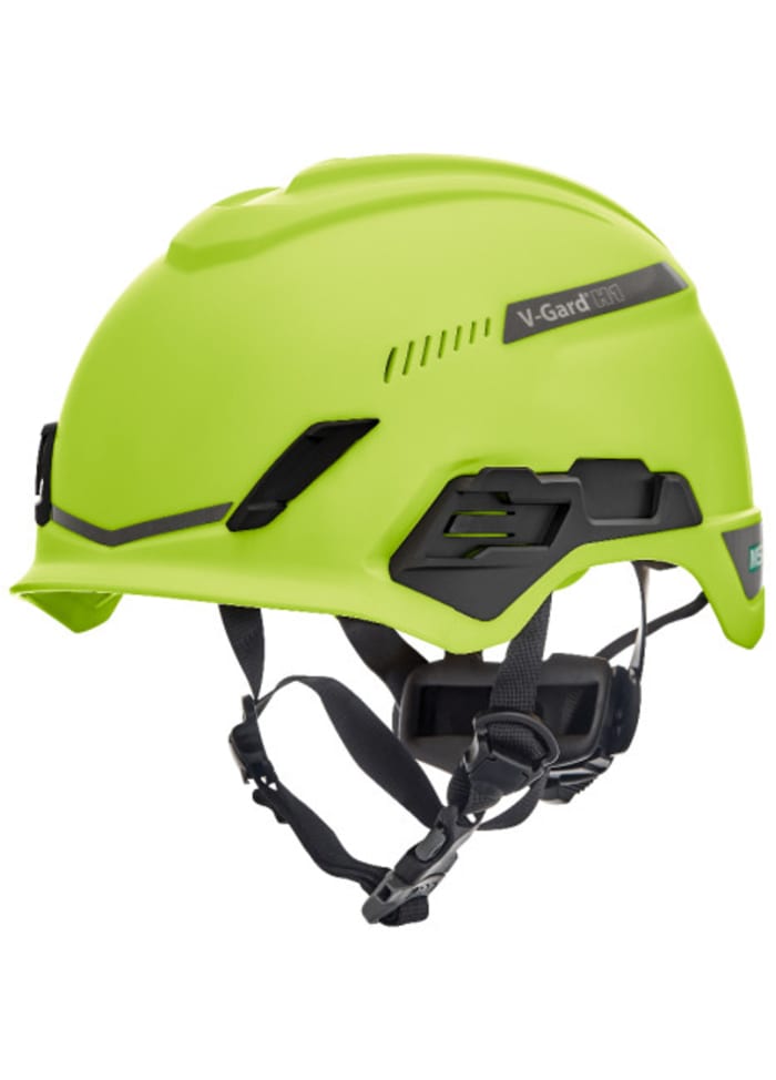 10194788 MSA Safety | MSA Safety V-Gard H1 Black, Green Safety Helmet ...