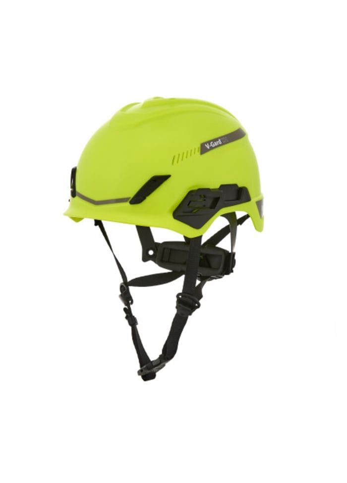 10194788 MSA Safety | MSA Safety V-Gard H1 Black, Green Safety Helmet ...
