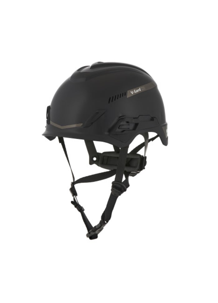10194790 MSA Safety | MSA Safety V-Gard H1 Black Safety Helmet with ...