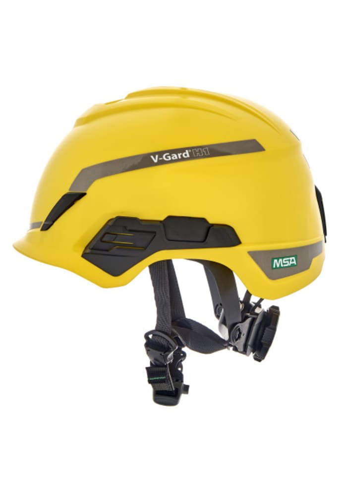 10194795 MSA Safety | MSA Safety V-Gard H1 Black, Yellow Safety Helmet ...