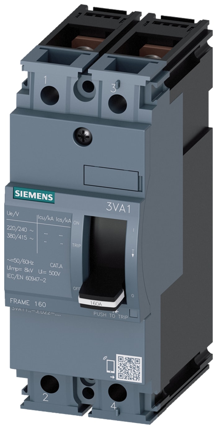 3VA1150-3ED22-0AA0 Siemens | Siemens, SENTRON MCCB 2P 50A, Breaking ... 3VA1150-3ED22-0AA0 Siemens | Siemens, SENTRON MCCB 2P 50A, Breaking ...