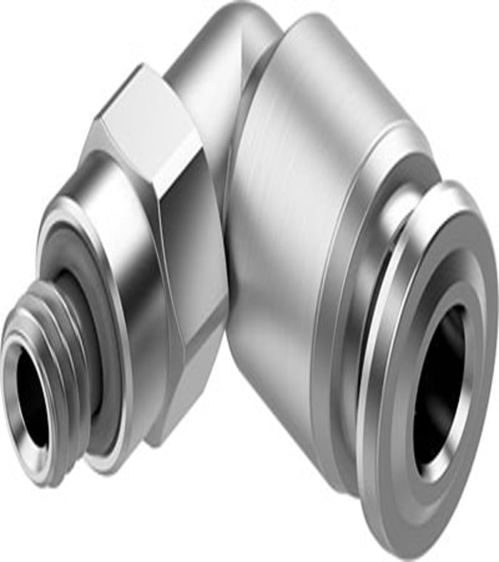 NPQR-L-M5-Q4 Festo | Festo NPQR Series Elbow Fitting, M5 Male to 4 mm, Threaded-to-Tube ...