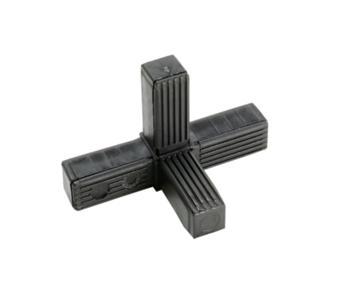 RS PRO | RS PRO 4-Way Connector Square Tube Connector, Strut Profile 25 ...