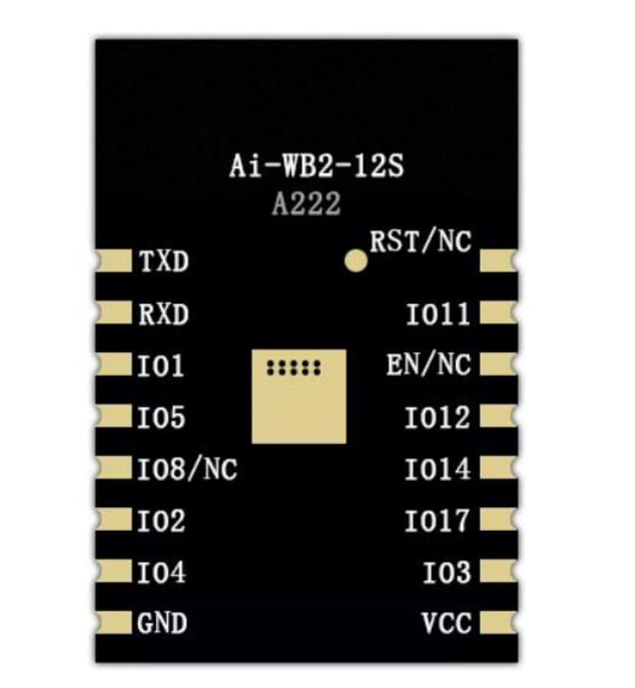 Ai-WB2-12S RF Solutions | RF Solutions Ai-WB2-12S 2.7 → 3.6V WiFi and ...