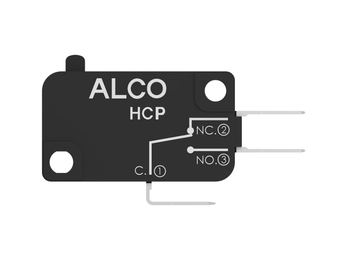 HCP16DTD0S04 TE Connectivity | TE Connectivity Pin Plunger Snap Action ...