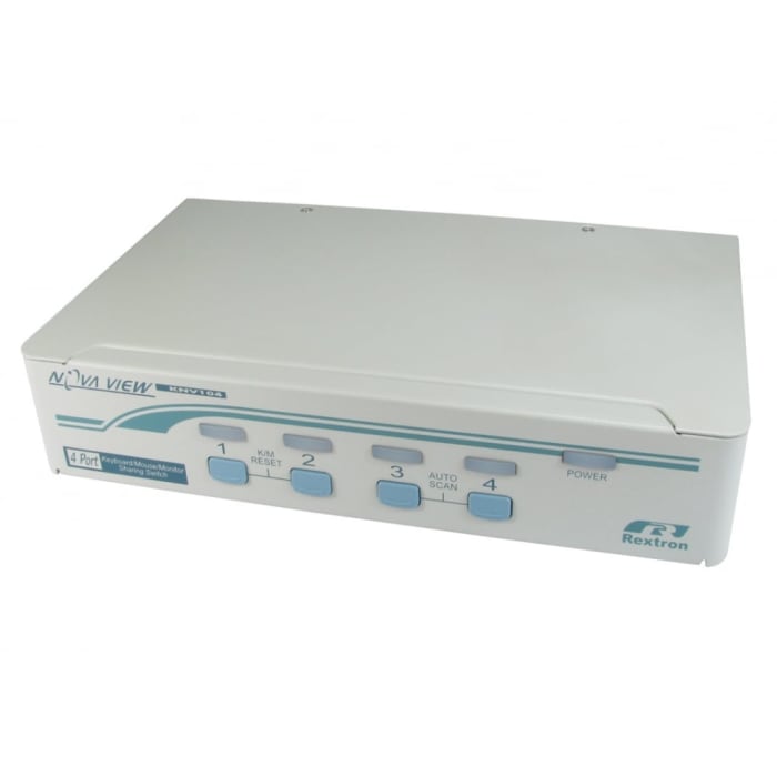 KVM-510 Rextron | Rextron 4 Port Quad Monitor PS/2 SVGA KVM Switch ...