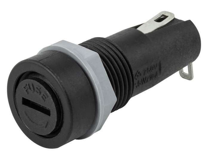 RS PRO | RS PRO 10A Panel Mount Fuse Holder for 5 x 20mm Fuse, 1P, 250V ...