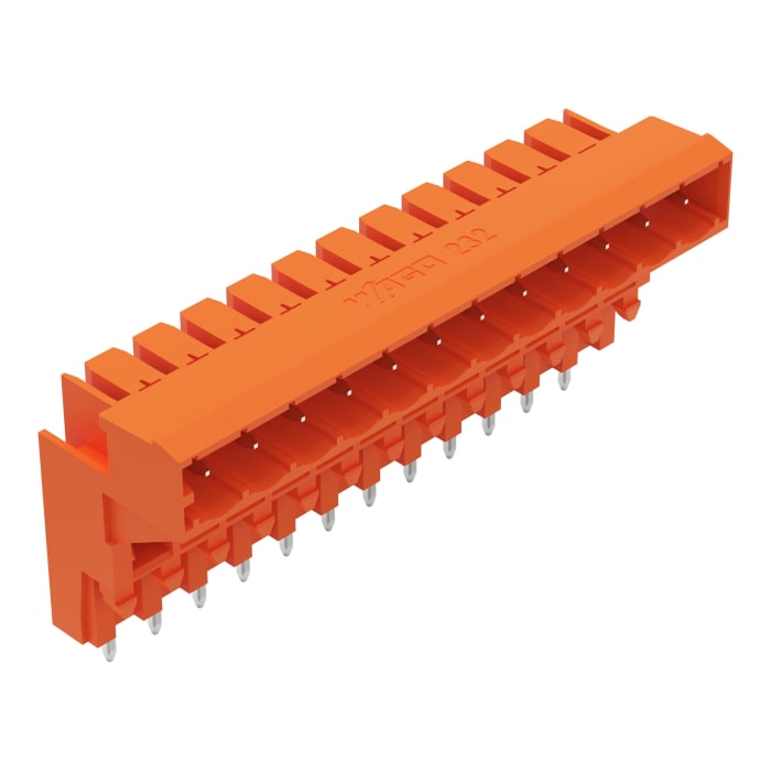 232-372 WAGO | WAGO 232 Series Angled PCB PCB Header, 12 Contact(s), 5. ...