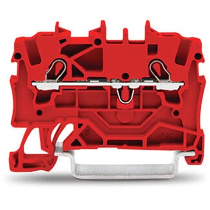 2001-1203 WAGO | WAGO TOPJOB S Series Red DIN Rail Terminal Block, 1 ...