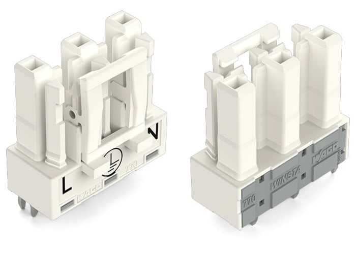 770-823 WAGO | WAGO 770 Series Straight PCB Mount PCB Socket, 3-Contact ...