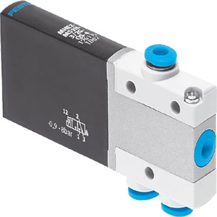 MHE2-MS1H-3/2G-QS-4 Festo | Festo 3/2, Closed, Monostable Solenoid Valve - Electrical One-Touch ...
